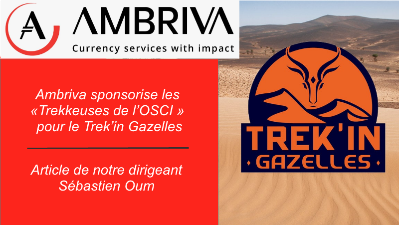 Ambriva sponsorise les « Trekkeuses de l’OSCI » pour le Trek’in Gazelles